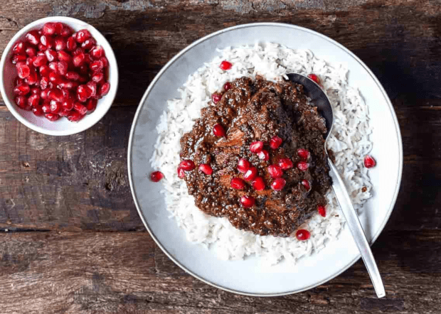 Fesenjan~Fesenjoon (Persian chicken stew) – Simply Splendid Food